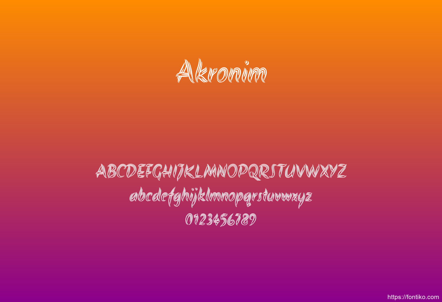 Akronim font [OTF - TTF] | fontiko.com