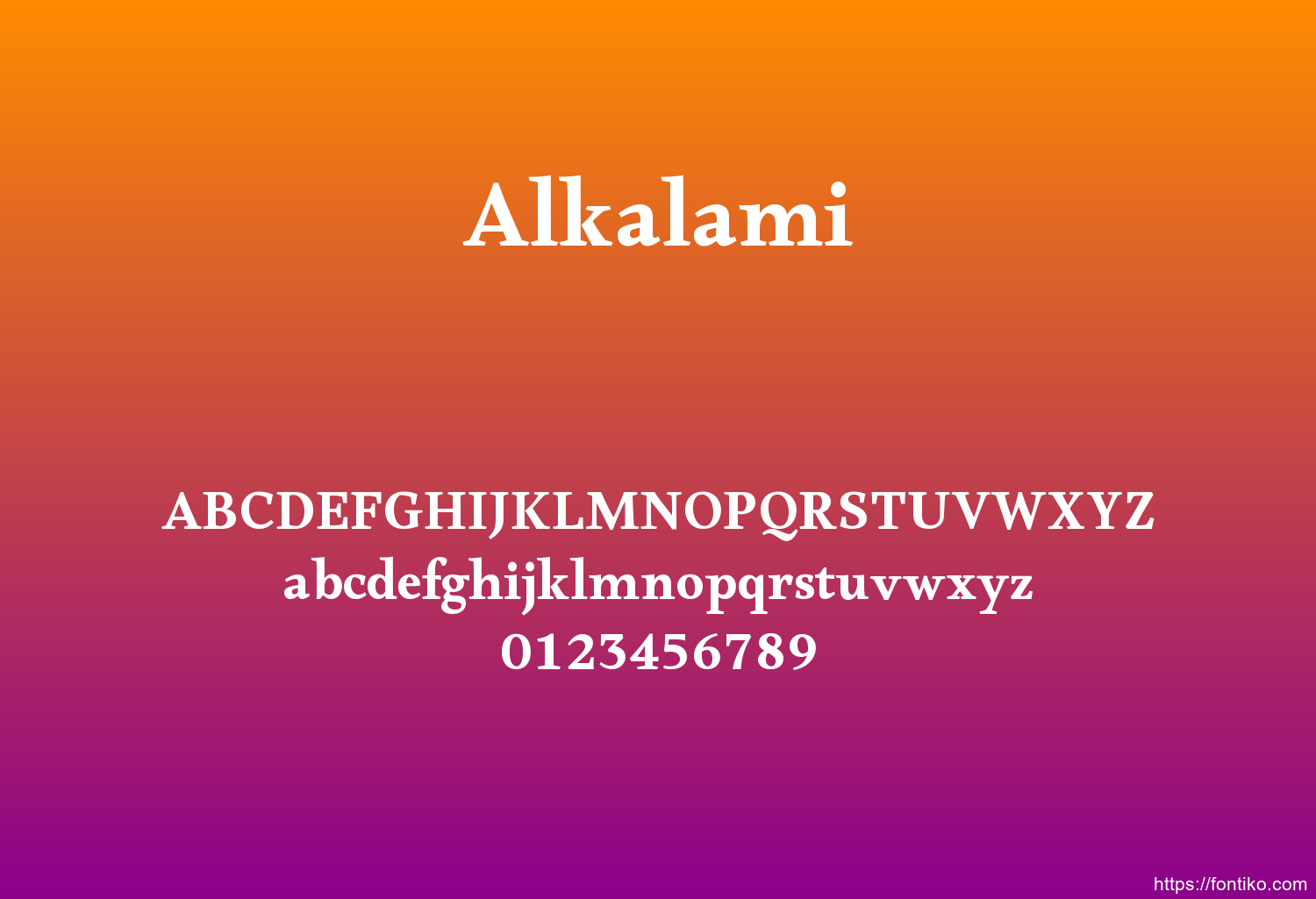 Alkalami font [OTF - TTF] | fontiko.com