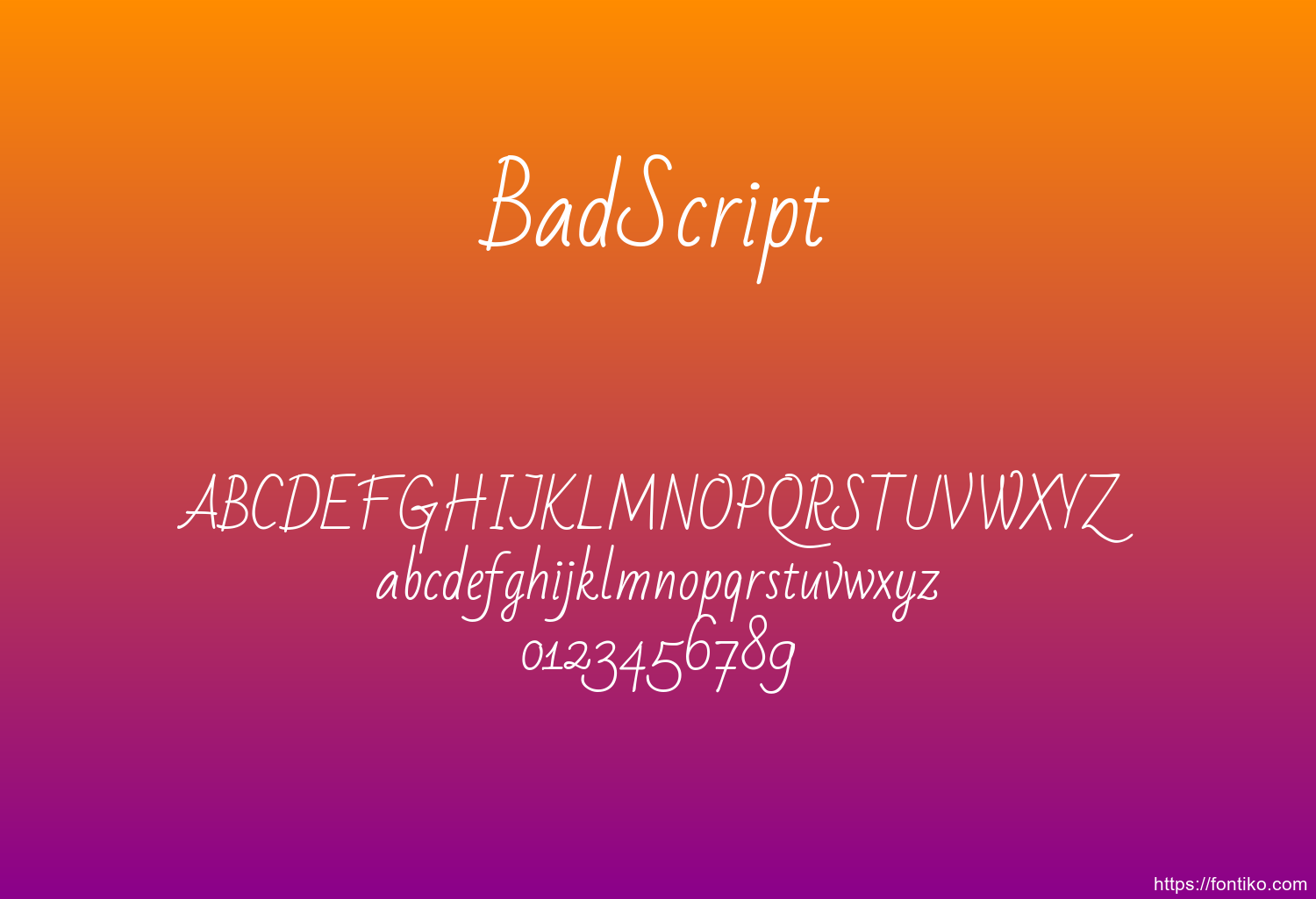 BadScript font [OTF - TTF] | fontiko.com
