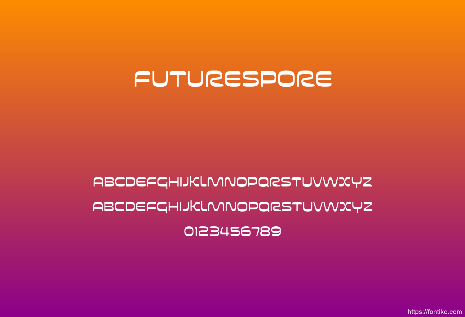 Futurespore font [OTF - TTF] | fontiko.com