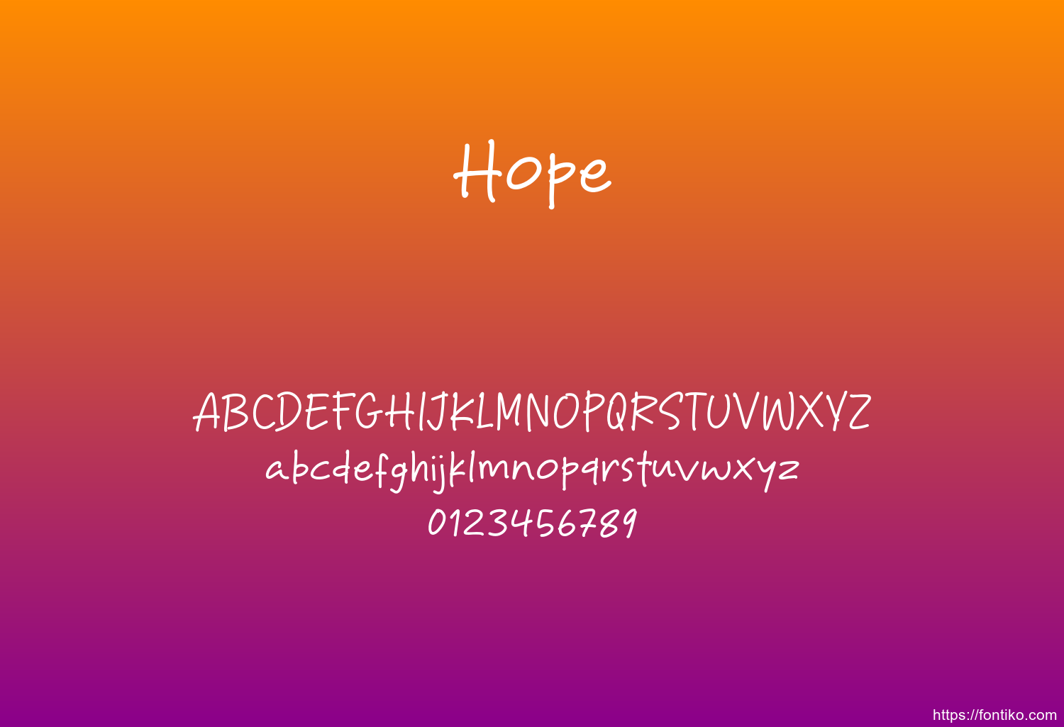 Hope font [OTF - TTF] | fontiko.com