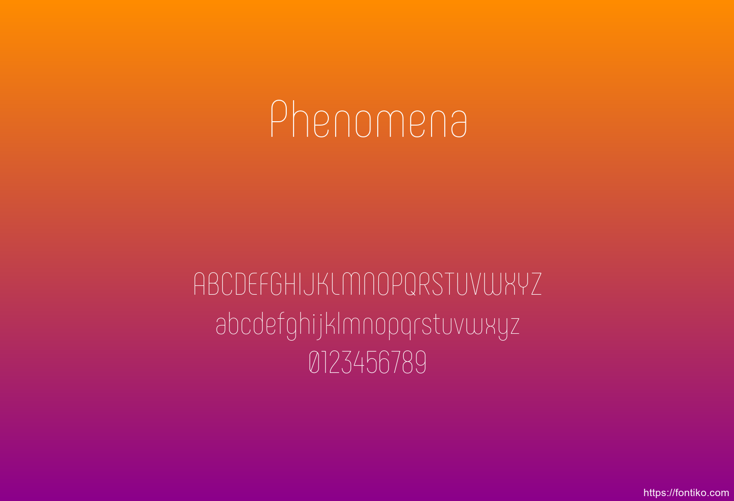 Phenomena font [OTF - TTF] | fontiko.com